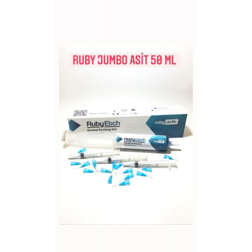 RUBYETCH RUBYDENT ETCHİNG %37 FOSFORİK GEL DENTAL ASİT JEL 50 ML JUMBO